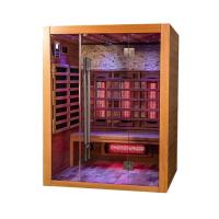 China Low EMF Full Spectrum Dry Infrared Steam Sauna Solid Wood Cedar for sale