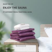 China 3 Zone Purple Low Emf Far Infrared Sauna Blanket With Photon Light for sale