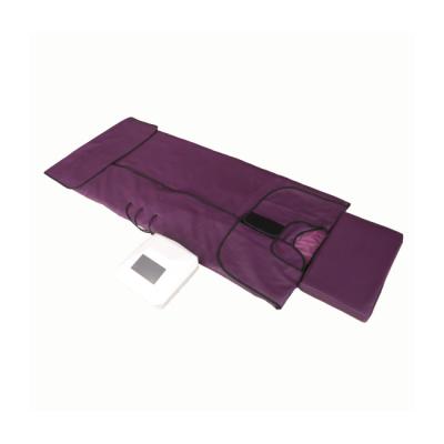 China 3 Zone Purple Low Emf Far Infrared Sauna Blanket With Photon Light for sale