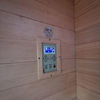 China Smartmak One Person Infrared Outdoor Dry Sauna Canadian Hemlock Wood for sale