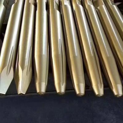 China Heat Resistent Hydraulic Hammer Chisel Blunt Rock Breaker Chisels For Steel Mill Msb At Ms600 Ms700 Ms30at 35at for sale