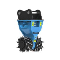 China Q345B Q345B NM400 Excavator Attachments Customized Drum Cutter Attachment For Excavator for sale