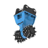 China ISO Excavator Attachments OEM Drum Cutter For 25 - 40 Tons Excavator for sale
