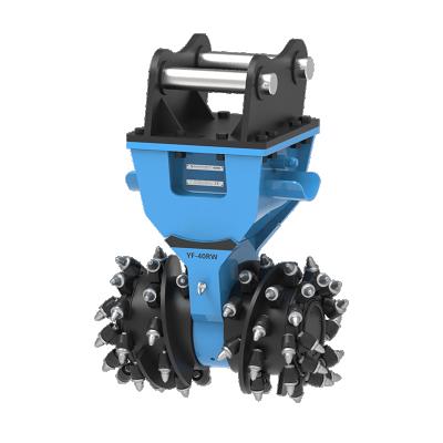 China CE Approved Excavator Attachments 140kw Output Drum Cutters Use For 45 - 60 Tons Excavator for sale
