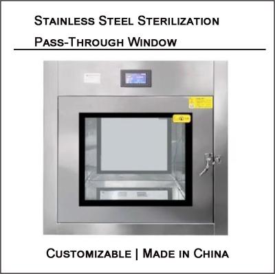 China Stainless Steel Lab Animal Equipment Ultraviolet Disinfection Pass Through Window for sale