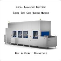 China Tunnel Type Automatic Cage Washer 304 Stainless Steel Animal Cage Cleaning Machine for sale