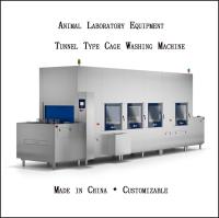 China Tunnel Type Automatic Cage Washer 304 Stainless Steel Animal Cage Cleaning Machine for sale