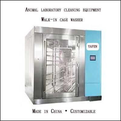 China Large Capacity Lab Animal Equipment High Temp Disinfection Anti Corrosion Walk In Cage Washer for sale
