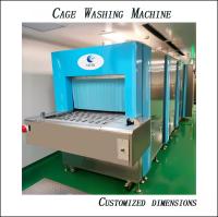 China Continuous Tunnel Animal Cage Washer 1200 Cages Per Hour 316L Stainless Steel for sale