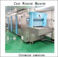 China Continuous Tunnel Animal Cage Washer 1200 Cages Per Hour 316L Stainless Steel for sale