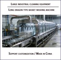 China Food Factory Industrial Cleaning Machine Fruit Plate Washing Machine 1-3m/min for sale