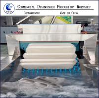 China Rapid Cleaning Disinfection Drying Dishwasher 65KW 380V With Soaking Tank for sale