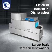 China Compact Commercial Dishwasher Machine 2500 Plates/hour Continuous Cleaning Equipment for sale