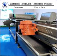 China Recessed Large Capacity Dishwasher Machine 4000 Plates/h Hourly Continuous Cleaning for sale