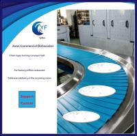 China Flat Type Meal Collection Conveyor Chain Plate Curved Conveyor Round Belt for sale