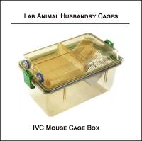 China Laboratory IVC Animal Cages Rat Breeding Multi Layer Stackable Mouse Cage Box for sale