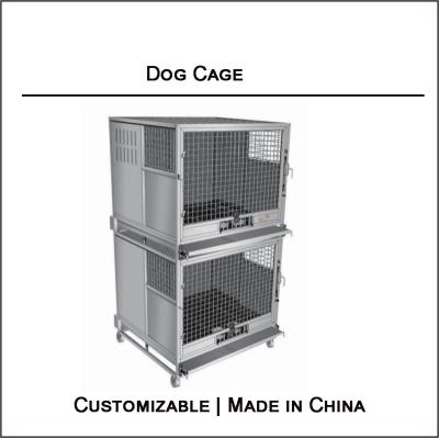 China Stackable Laboratory Dog Cage Stainless Steel Canine Housing Unit for sale