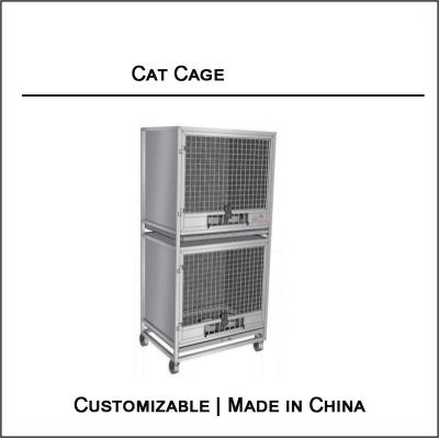 China Multi Species Custom Lab Animal Cages Stainless Steel Layered Laboratory Housing for sale