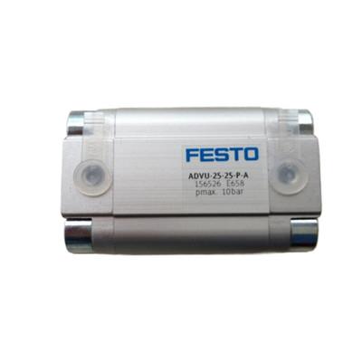 China Festo ADVU-25-25-P-A Hydraulic Cylinder with 25mm Stroke and 25mm Piston Diameter for Proportional Force Control for sale