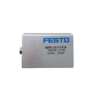 China Festo ADVC-12-5-1-P-A Hydraulic Cylinder 12mm Piston 5mm Stroke 10 Bar Pressure Transfer Medium for sale