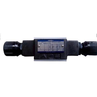 China Yuken MSW-01-X-50 Throttle Check Valve 60 L/min Flow Rate 350 Bar Pressure ISO 4401 Mounting for sale