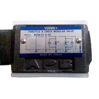 China Yuken MSW-01-X-50 Throttle Check Valve 60 L/min Flow Rate 350 Bar Pressure ISO 4401 Mounting for sale