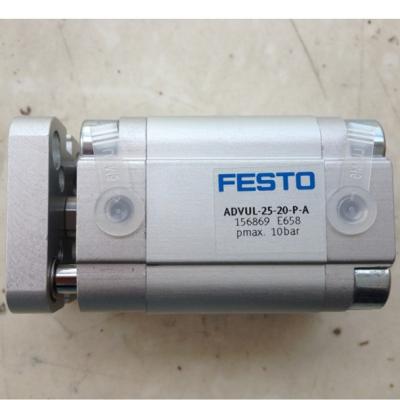 China Festo Cylinder ADVUL-25-20-P-A Silver Compact Design High-Precision Control Multiple Mounting Options High Durability for sale