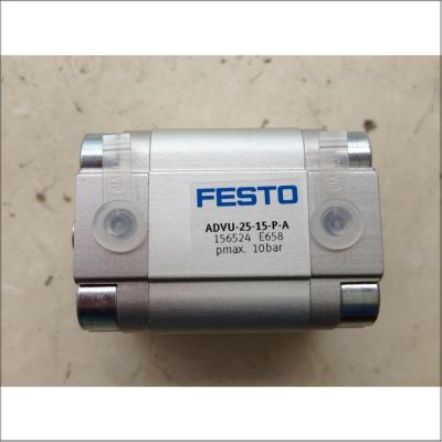 China Festo ADVU-25-15-P-A Compact Pneumatic Cylinder 25mm Piston 15mm Stroke 1-10 Bar for sale
