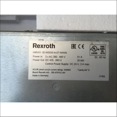 China Rexroth HMV01.1E-W0030-A-07-NNNN 30 kW Power Supply Unit Cast Iron 380-480V AC Industrial Automation for sale