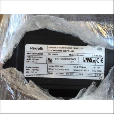 China Rexroth MHD090B-058-PG1-UN Servo Motor 24VDC 7.5A Cast Iron Standard IP65 for sale
