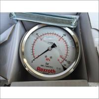 China Bosch Rexroth R900072012 Hydraulic Pressure Gauge 0-160 BAR Stainless Steel IP65 for sale