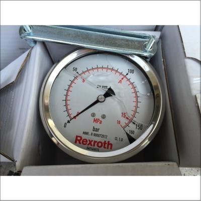 China Bosch Rexroth R900072012 Hydraulic Pressure Gauge 0-160 BAR Stainless Steel IP65 for sale
