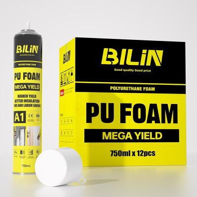 China Solvent Free Expandable PU Foam Spray - 65L Yield, 10 Min Dry Time for Sealing and Bonding for sale