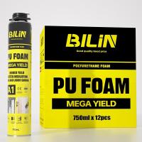 China BILIN A1 Expanding Foam 60L-65L High Yield Polyurethane Foam Spray for Premium Door Window Mounting for sale