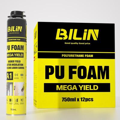 China BILIN A1 Expanding Foam 60L-65L High Yield Polyurethane Foam Spray for Premium Door Window Mounting for sale