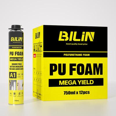 China BILIN A1 Polyurethane Foam 60L 65L High Precision Door Window Installation Caulking Insulation Spray Foam for sale