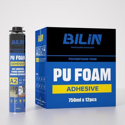 China BILIN A2 Polyurethane Adhesive Foam 50L Yield with 22 kg/m³ Density for Thermal Insulation and Soundproofing for sale