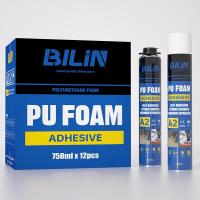 China BILIN A2 High Expanding Polyurethane Foam Adhesive - 50L Yield, 22 kg/m³ Density for Construction Bonding for sale