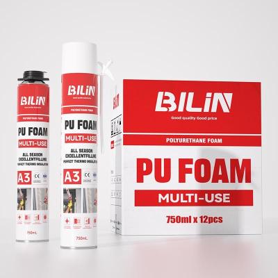 China Wholesale Spray Polyurethane Foam PU Foam, Multi-Purpose Construction Adhesive for sale