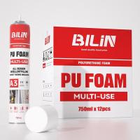 China Fire Retardant PU Foam 45L Yield B3 Grade for HVAC Mounting and Pipe Sealing with 22 kg/m³ Density for sale