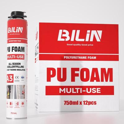 China BILIN A3 Spray Polyurethane Foam PU Foam 45L High Expansion Gap Filler Adhesive for sale