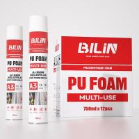 China BILIN A3 Polyurethane Spray Foam 45L Yield 22 kg/m³ Density Construction Insulation Sealant for sale