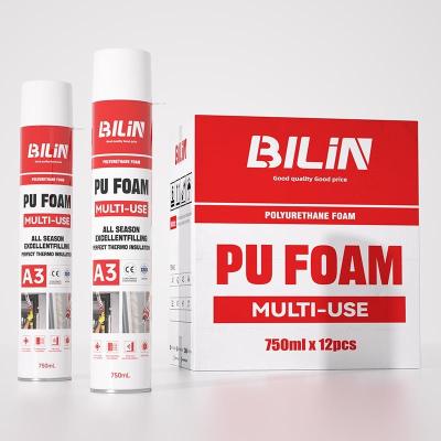 China BILIN A3 Polyurethane Spray Foam 45L Yield 22 kg/m³ Density Construction Insulation Sealant for sale