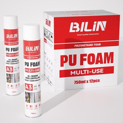 China Eco Friendly PU Foam Sealing Chemical 45L Yield 22 kg/m³ Density for Walls Roofs Construction for sale