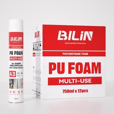 China 45L Yield General Purpose Polyurethane Foam - 22 kg/m³ Density, Moisture Resistant for Sealing and Mounting for sale