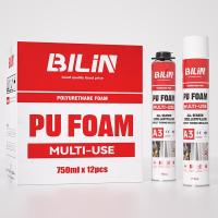 China BILIN A3 Polyurethane Spray Foam 45L Yield 22 kg/m³ Density for Door Window Installation and Construction Sealing for sale