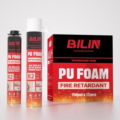 China 750ml B2 Fire-Rated PU Foam Insulation - 55L Yield, 0.034W/(m*K) Thermal Conductivity for Acoustic and Thermal Sealing for sale