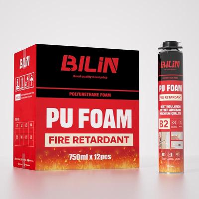 China Industrial Fire Retardant PU Foam - 55L Yield, B2 Fire Rating, 0.034W/(m*K) Thermal Conductivity for Window Installation for sale