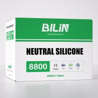 China BILIN 8800 High Stability Silicone Neutral Glass Glue - 0.96 g/cm³ Density, 350% Elongation for Plastic Steel Plate for sale
