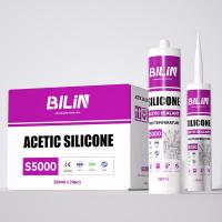 China S5000 Acetoxy Silicone Sealant - Temperature Range -30°C to +150°C with 350% Elongation for Bathroom and Kitchen Applications for sale
